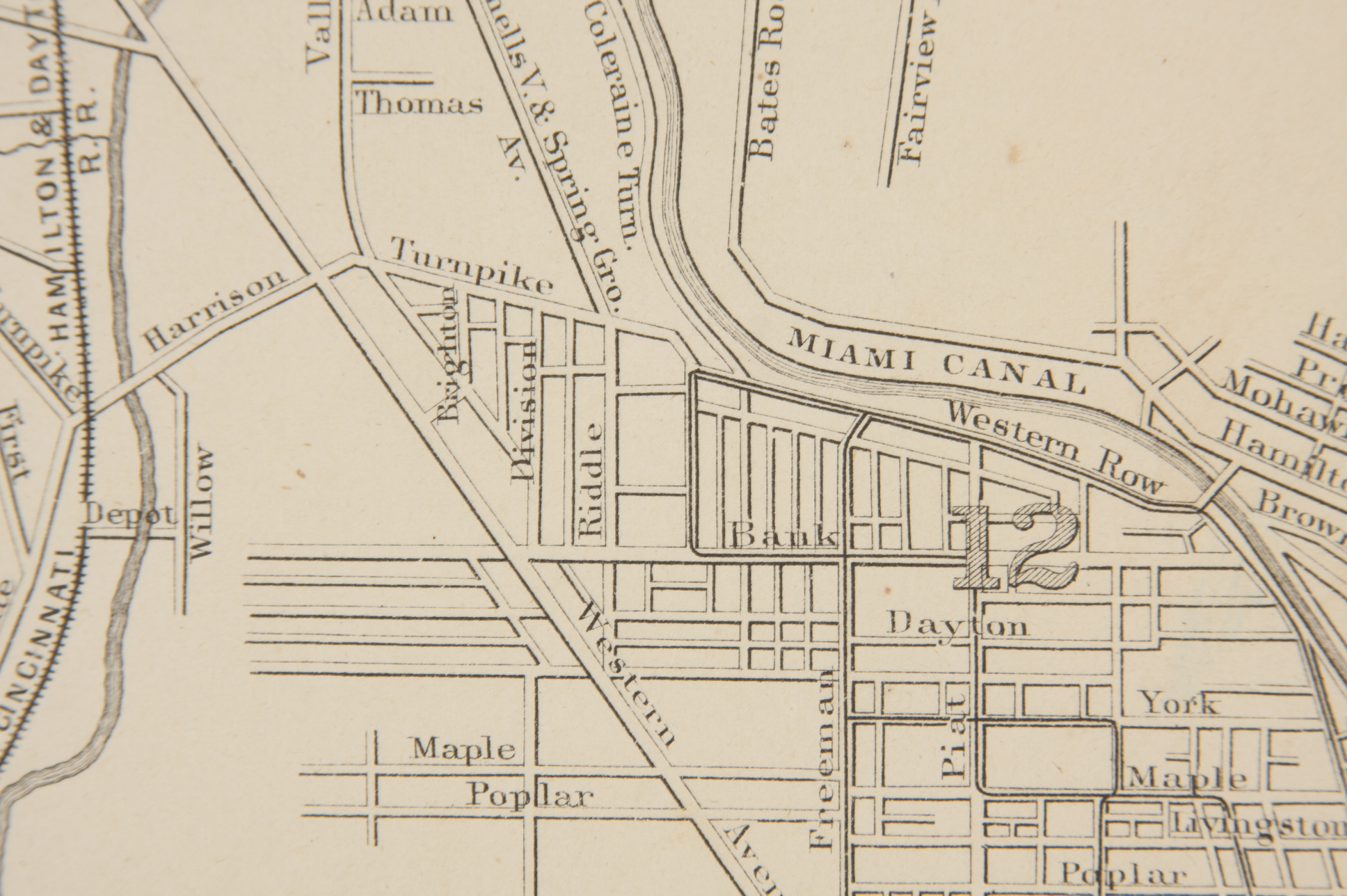 Hand Colored c. 1860 Map of Cincinnati, Ohio | EBTH