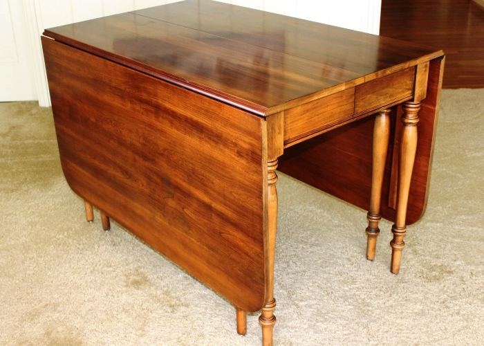 Cherry Drop Leaf Dining Table By Statton Everything But The House