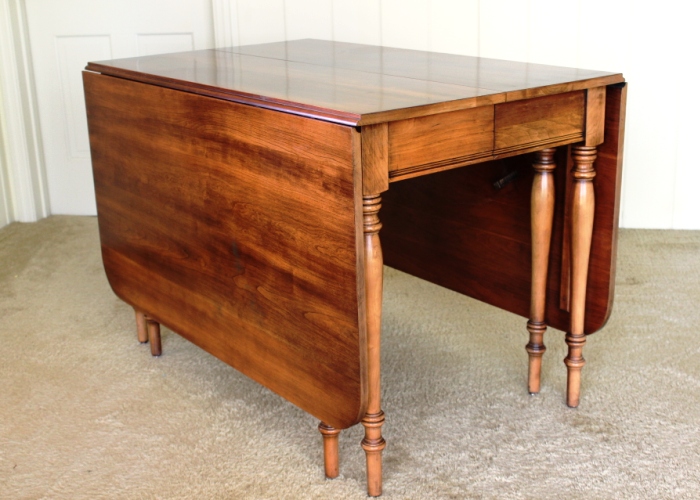 Cherry Drop Leaf Dining Table By Statton Everything But The House