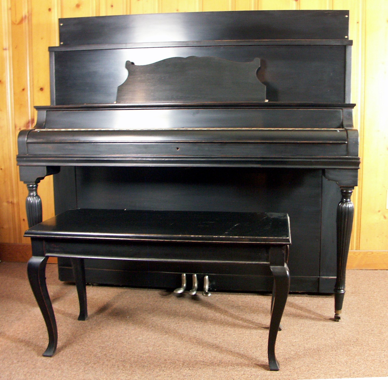Vintage Black Upright Piano | EBTH