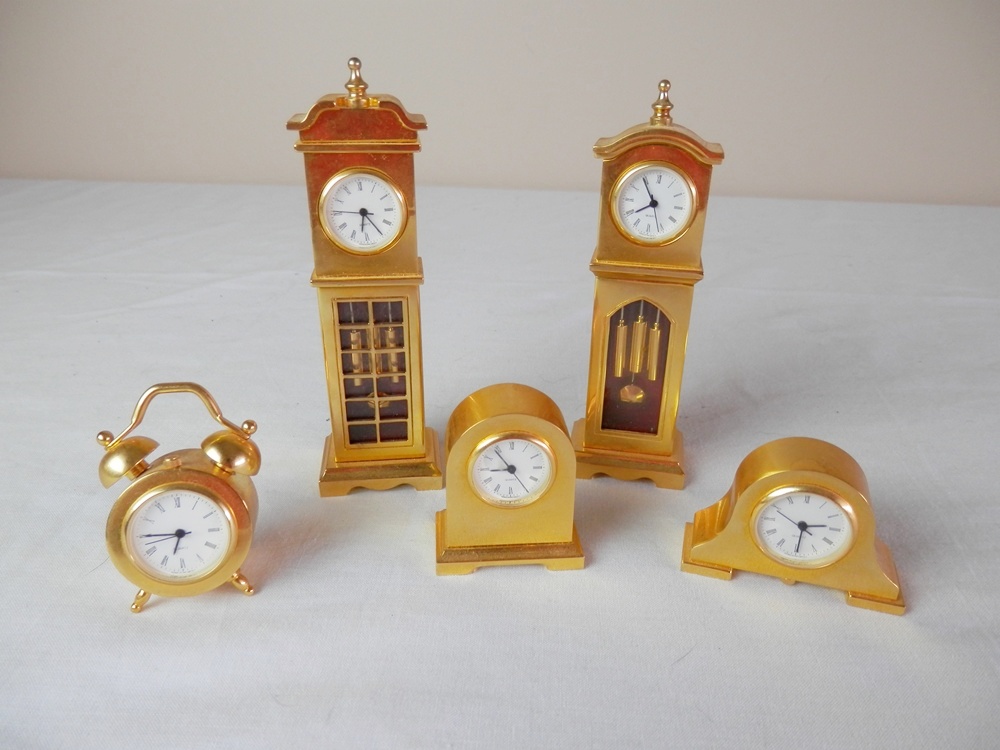 Miniature Brass Clocks | EBTH