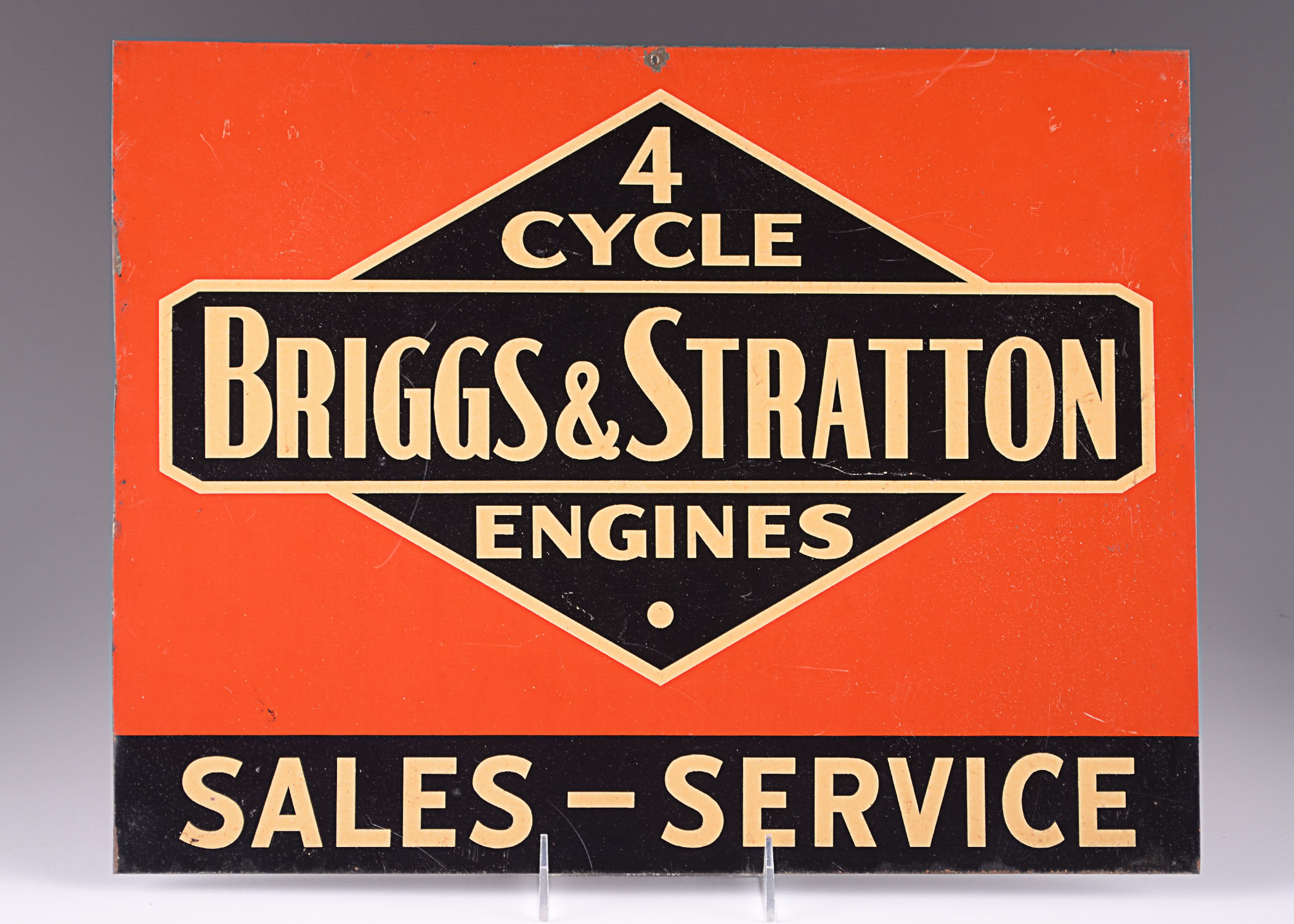 Vintage Enamel Briggs and Stratton Engines Advertisement Sign ...