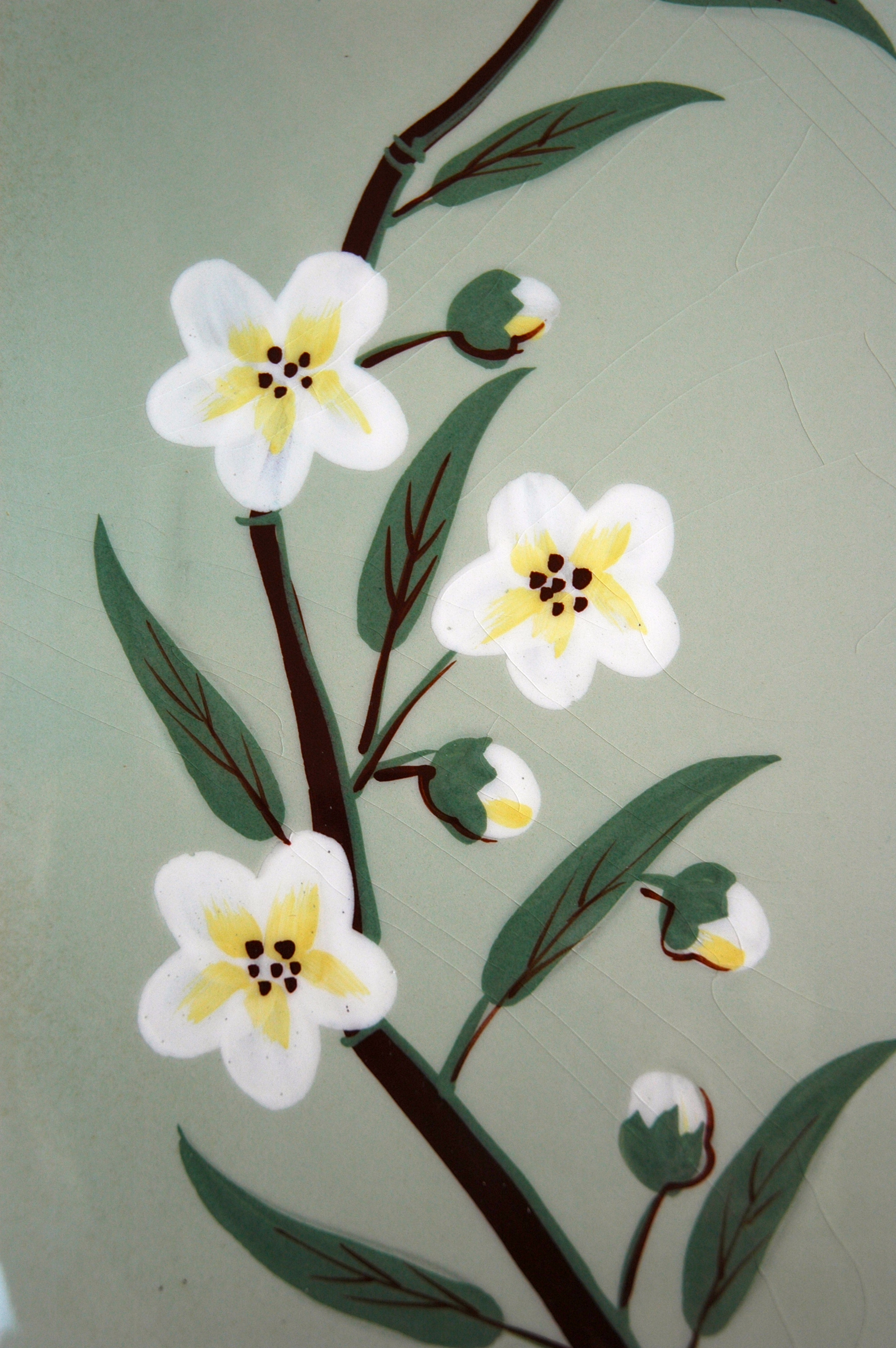 Set of 108 Weil Ware Celadon Dishes in Blossom Pattern with Asian Flair ...