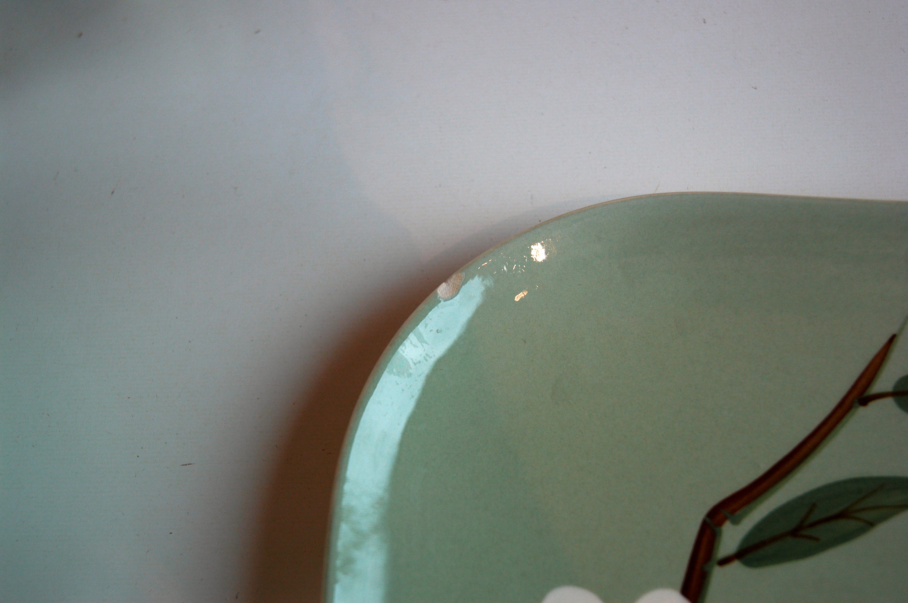 Set of 108 Weil Ware Celadon Dishes in Blossom Pattern with Asian Flair ...