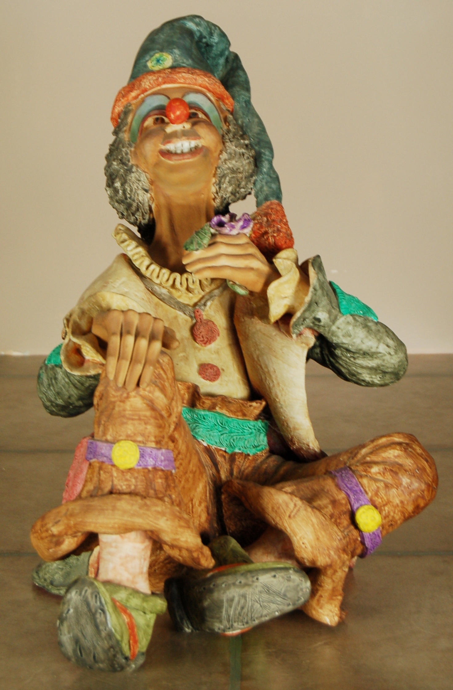 Amano Guzman Ceramic Clown Sculpture | EBTH
