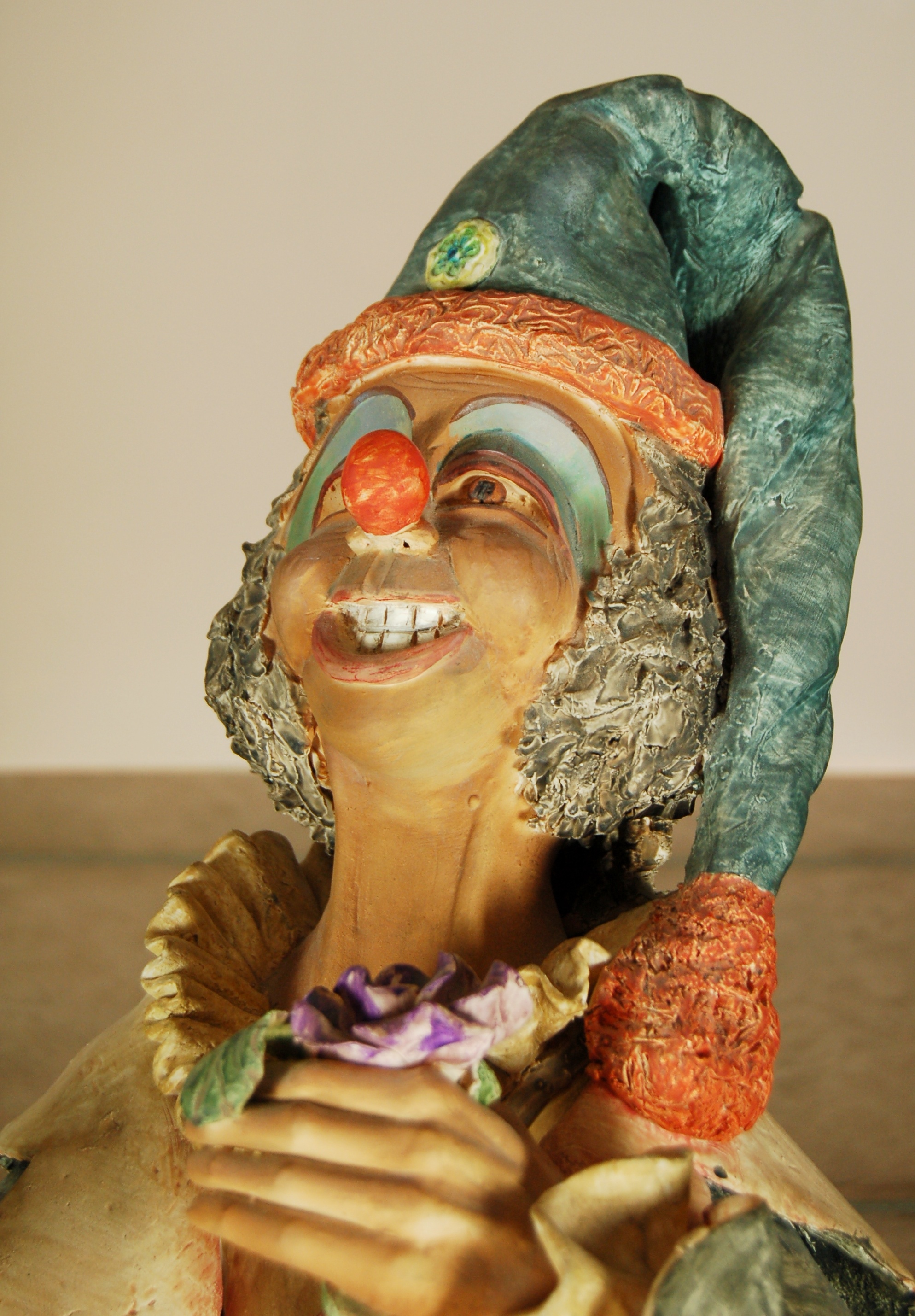 Amano Guzman Ceramic Clown Sculpture | EBTH
