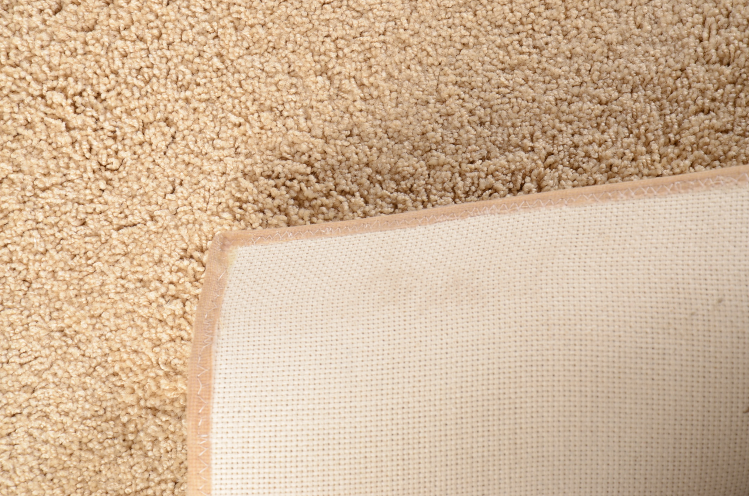 Room-Size Frieze Pile Carpet in Beige | EBTH