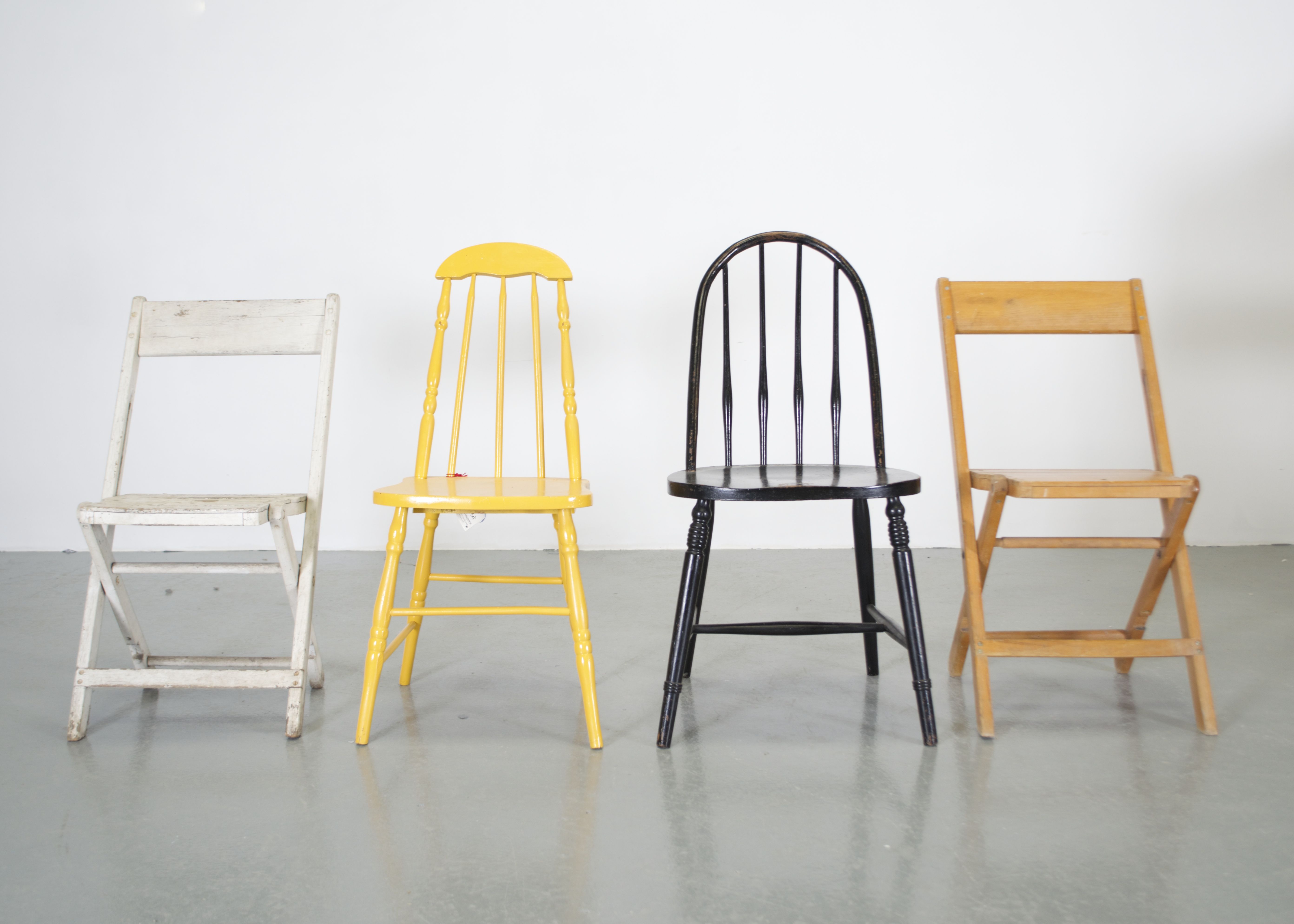 Lot of Four Wood Chairs | EBTH