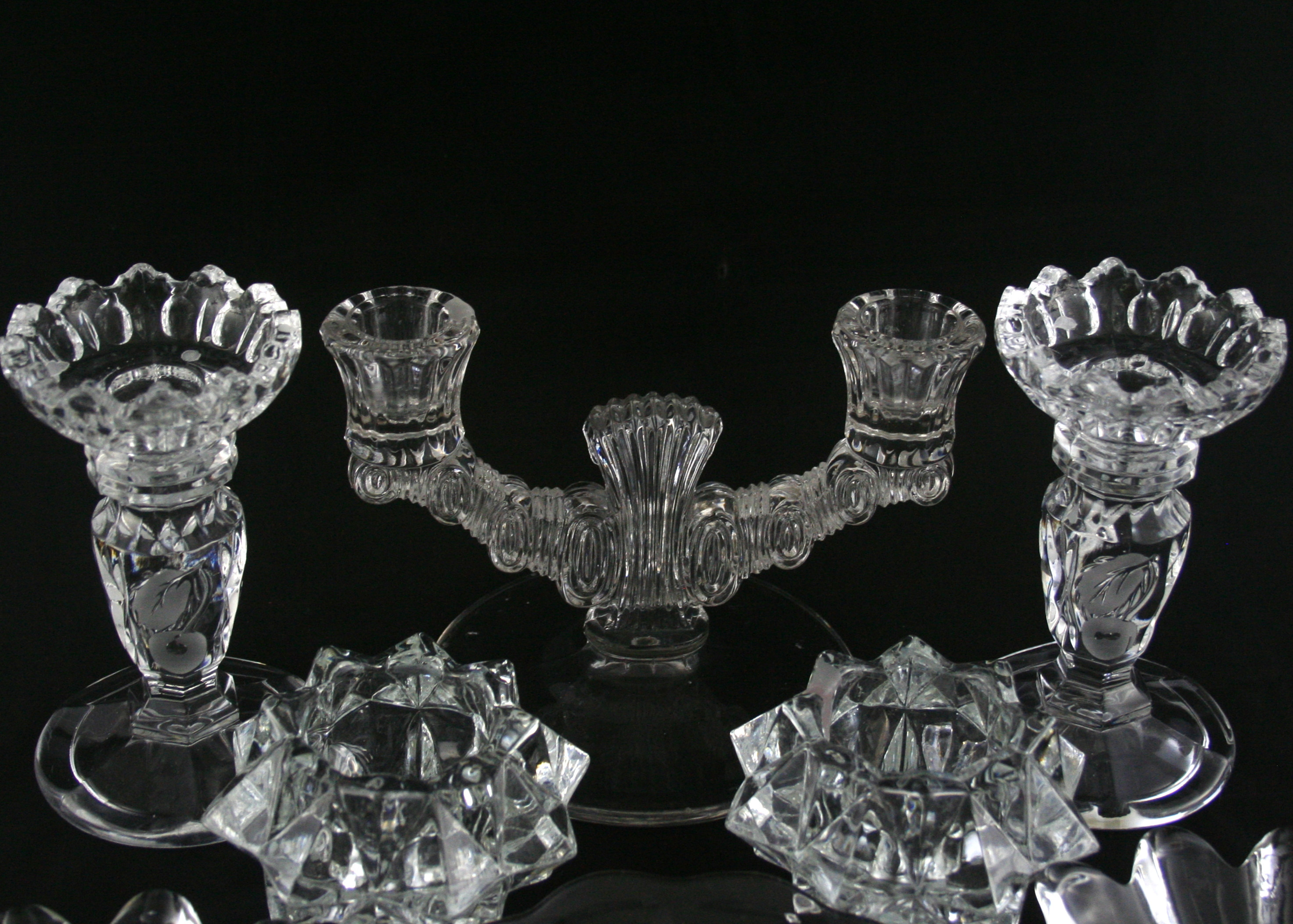 Cut Glass Candle Holders | Everything But The House