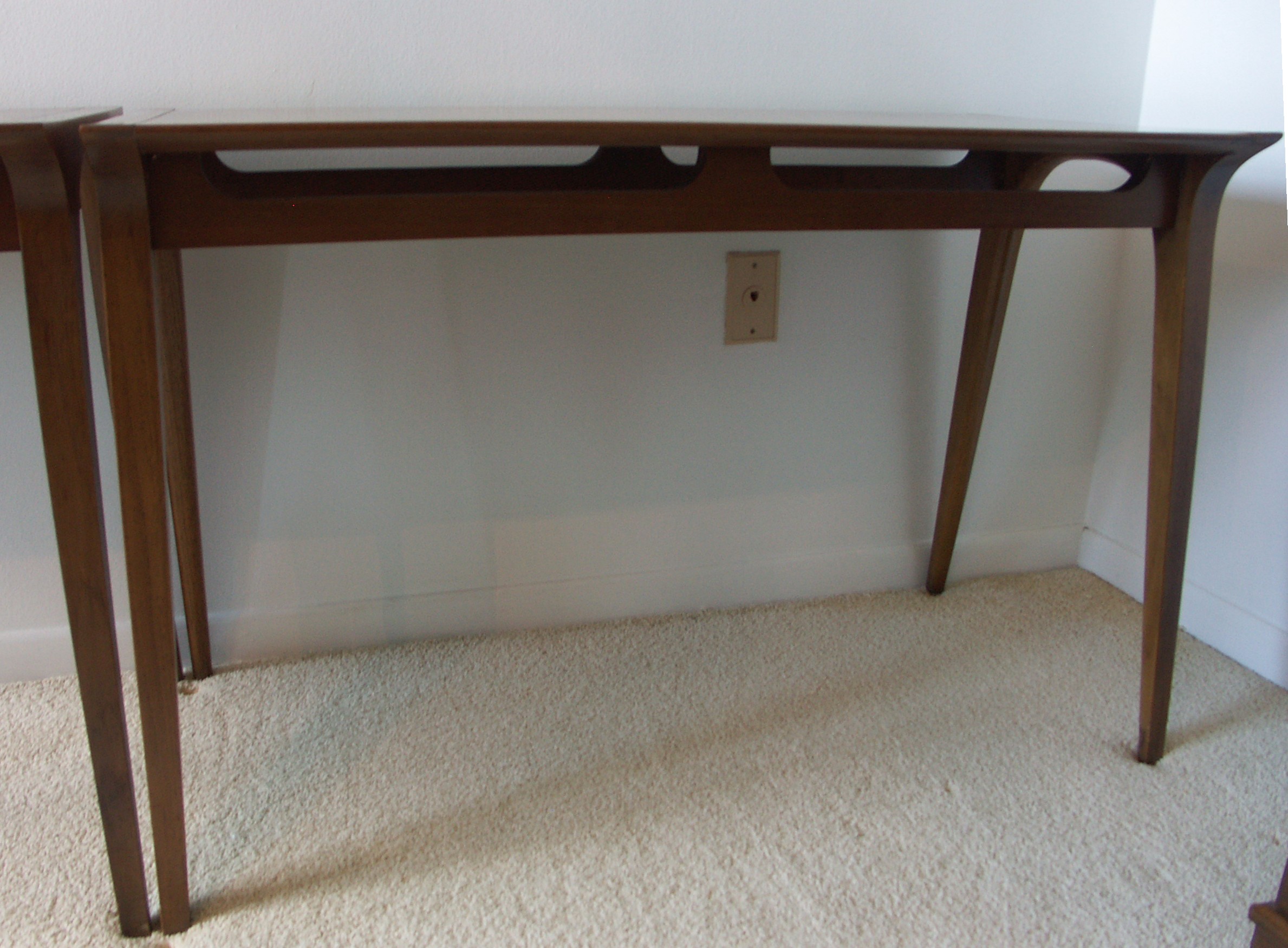 Two Drexel Danish Mid Century Modern Console/Sofa Tables | EBTH