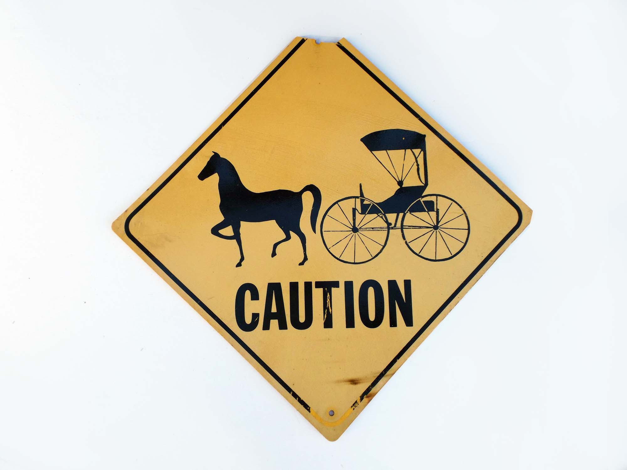 Amish Buggy Caution Sign | EBTH