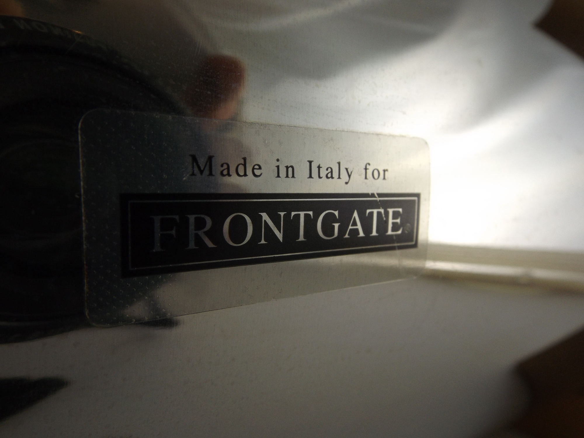 Frontgate Italian Stainless and Wood Bread Box | EBTH