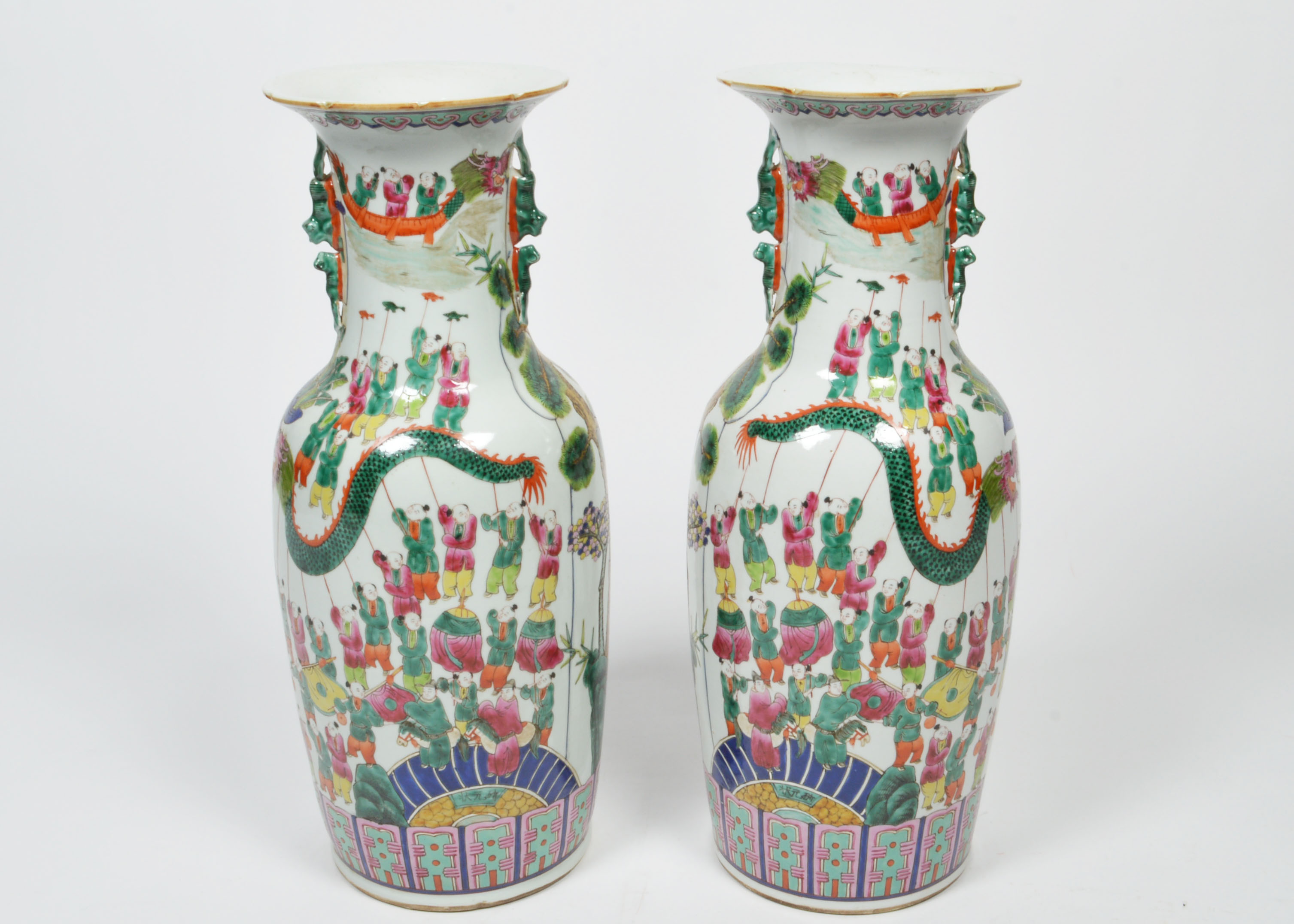 Tongzhi Nian Zhi Honorific Reproduction Vases | EBTH