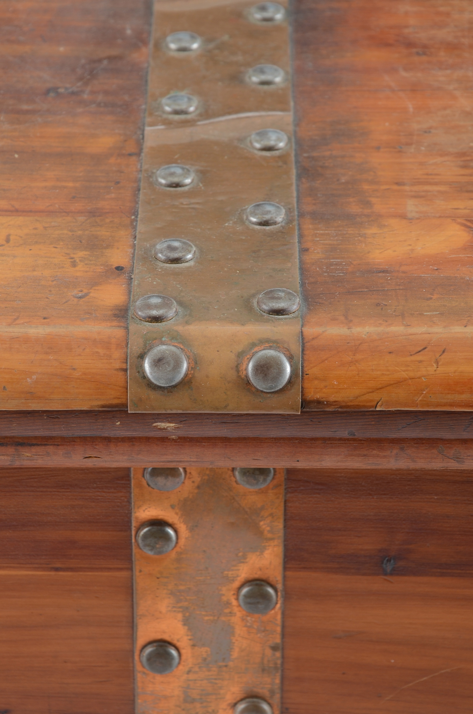 Vintage Cedar Chest with Metal Bands | EBTH