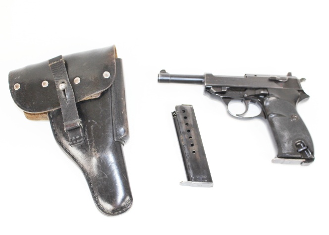 Walther 9MM P 38 Parabellum in Leather Holster | EBTH