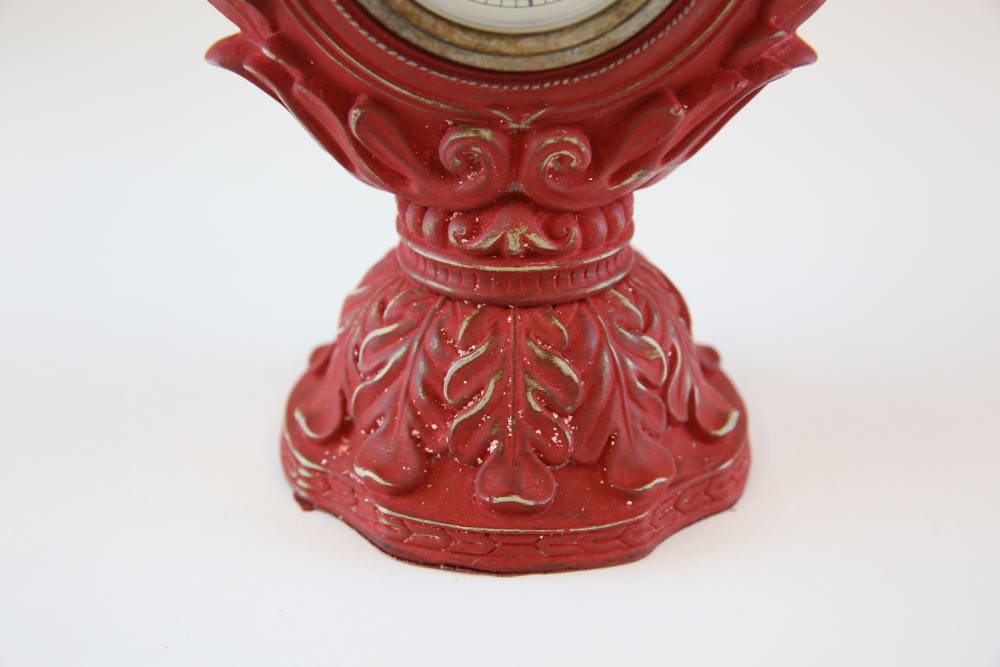 Trio of Framed Chevron Fabrics and Fitz and Floyd Clock | EBTH