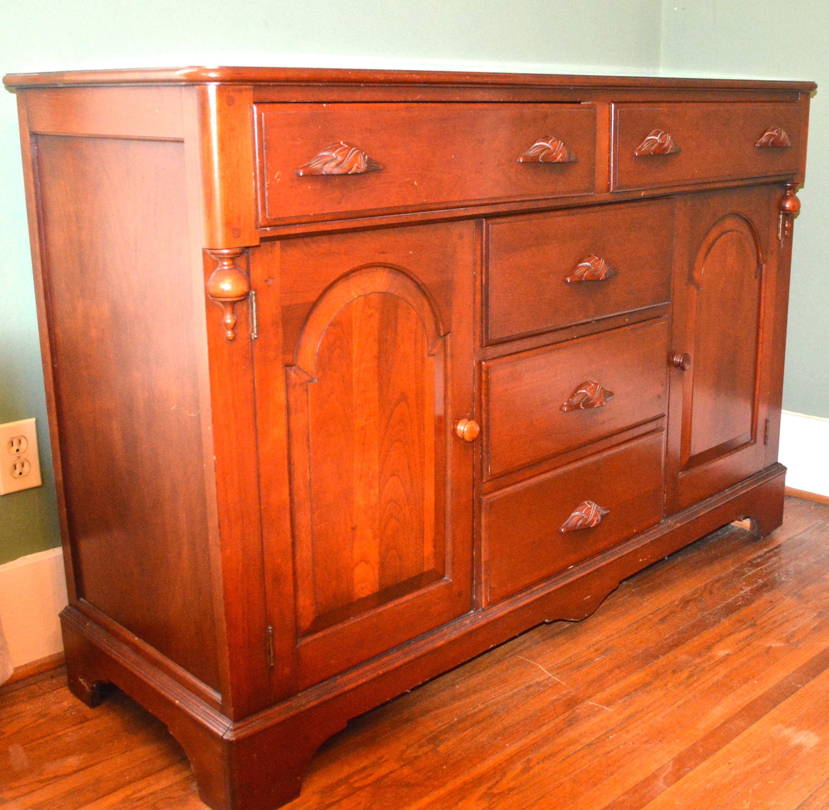 Vintage Cherry Shaker Style Buffet | EBTH