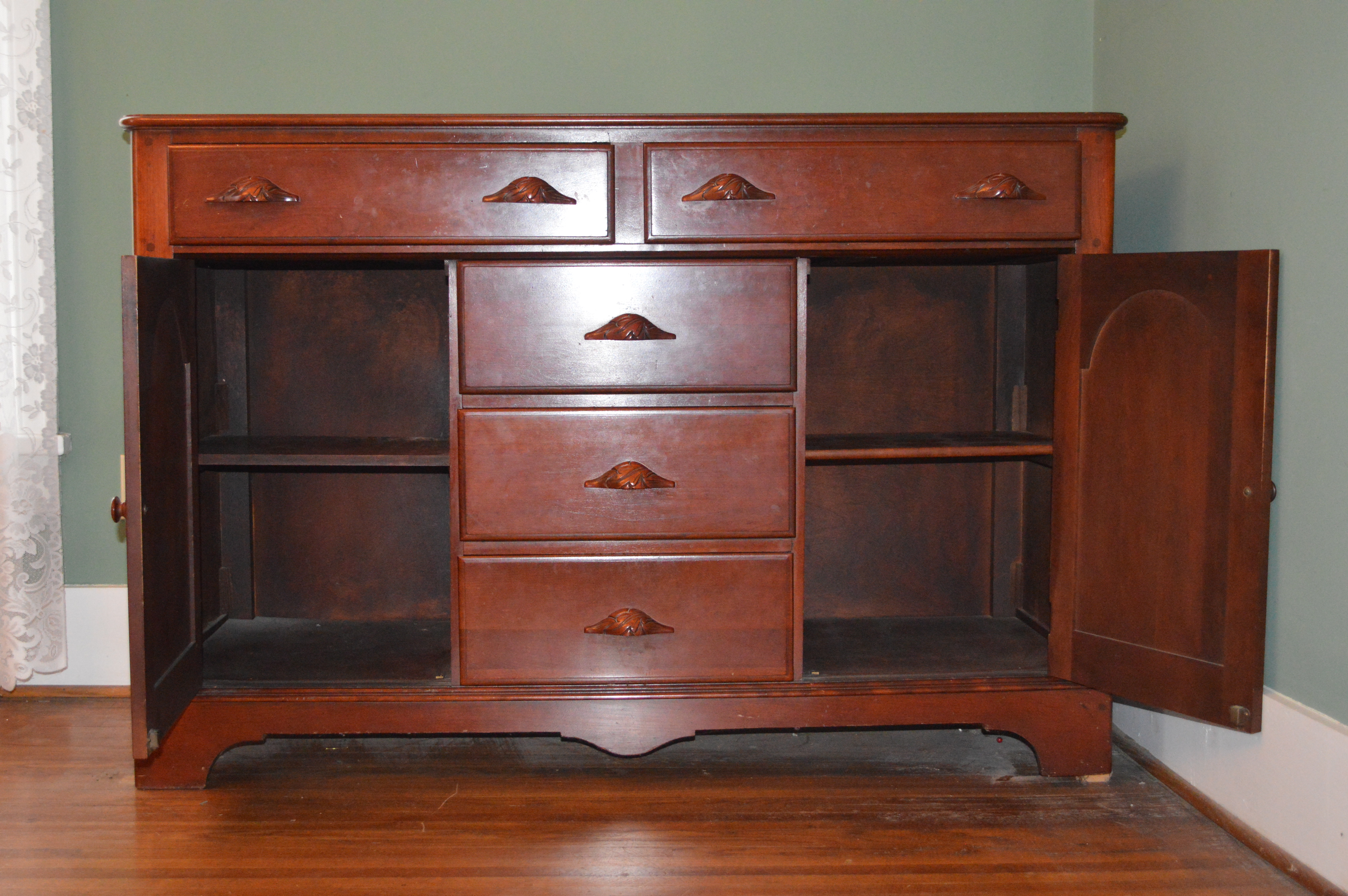 Vintage Cherry Shaker Style Buffet | EBTH