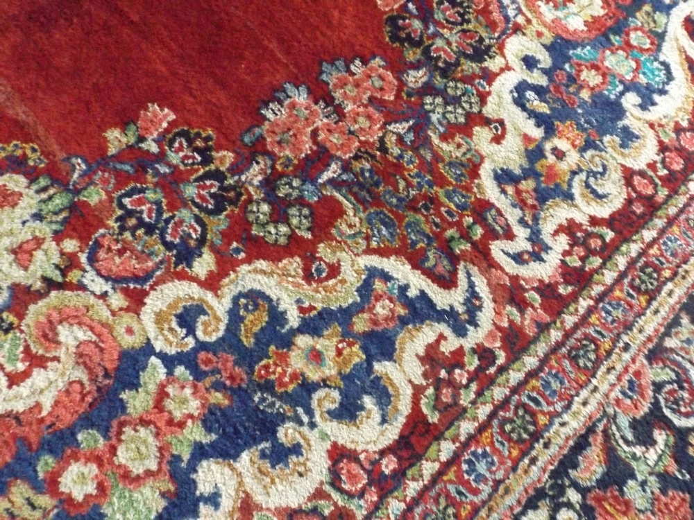 Hand-Knotted Iranian Kerman Rug | EBTH