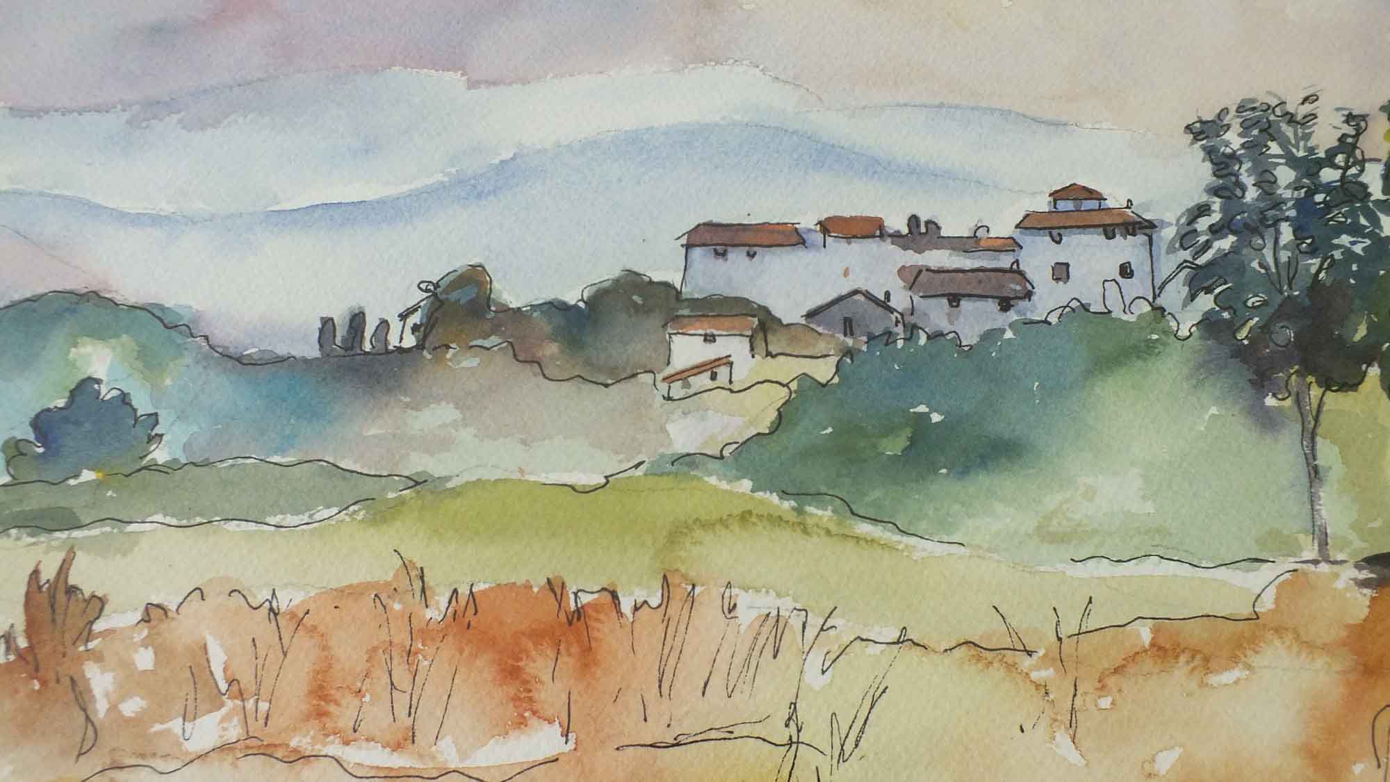 Original Watercolor by Artist, Eugene Lafferty | EBTH