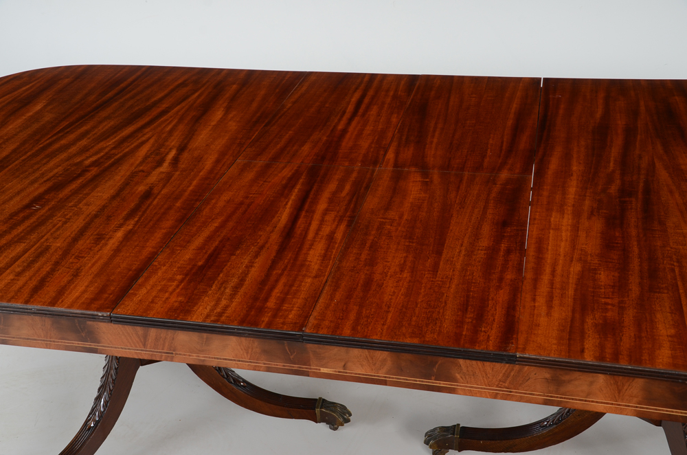 Mahogany Inlaid Federal Style Dining Table | EBTH