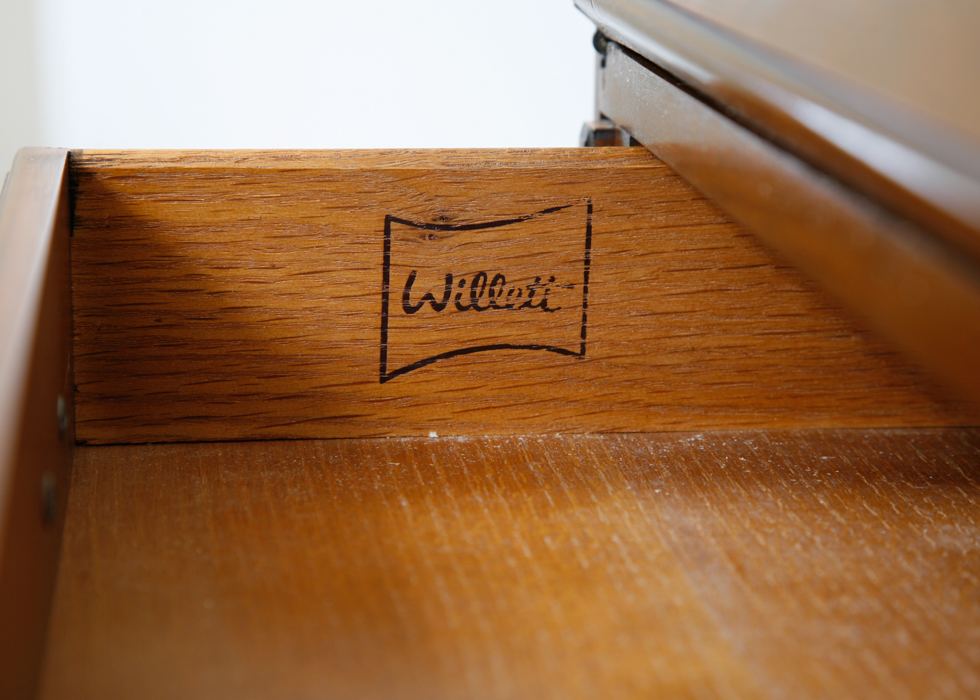 Vintage Willett Slant Front Secretary Desk | EBTH