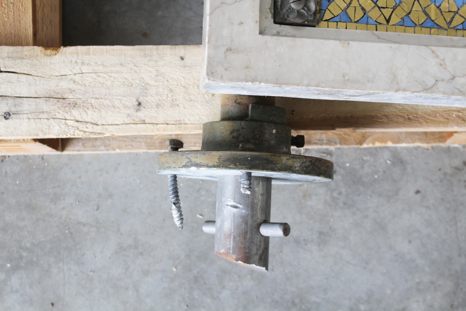 Marble Communion Rail Gate, with Mosaic Details | EBTH