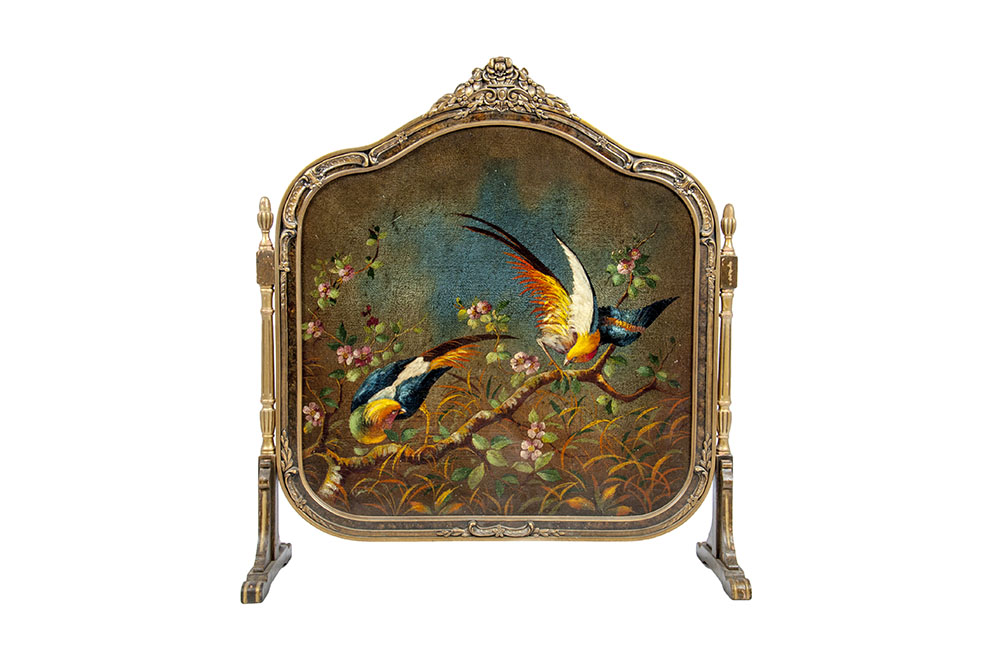 Handpainted Fire Screen | EBTH