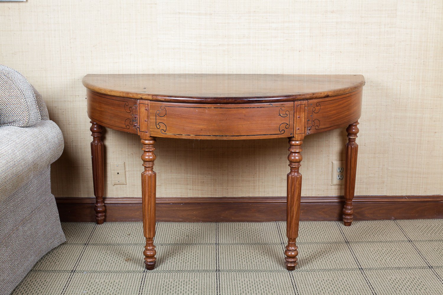 Pair of Antique Demilune Tables | Everything But The House
