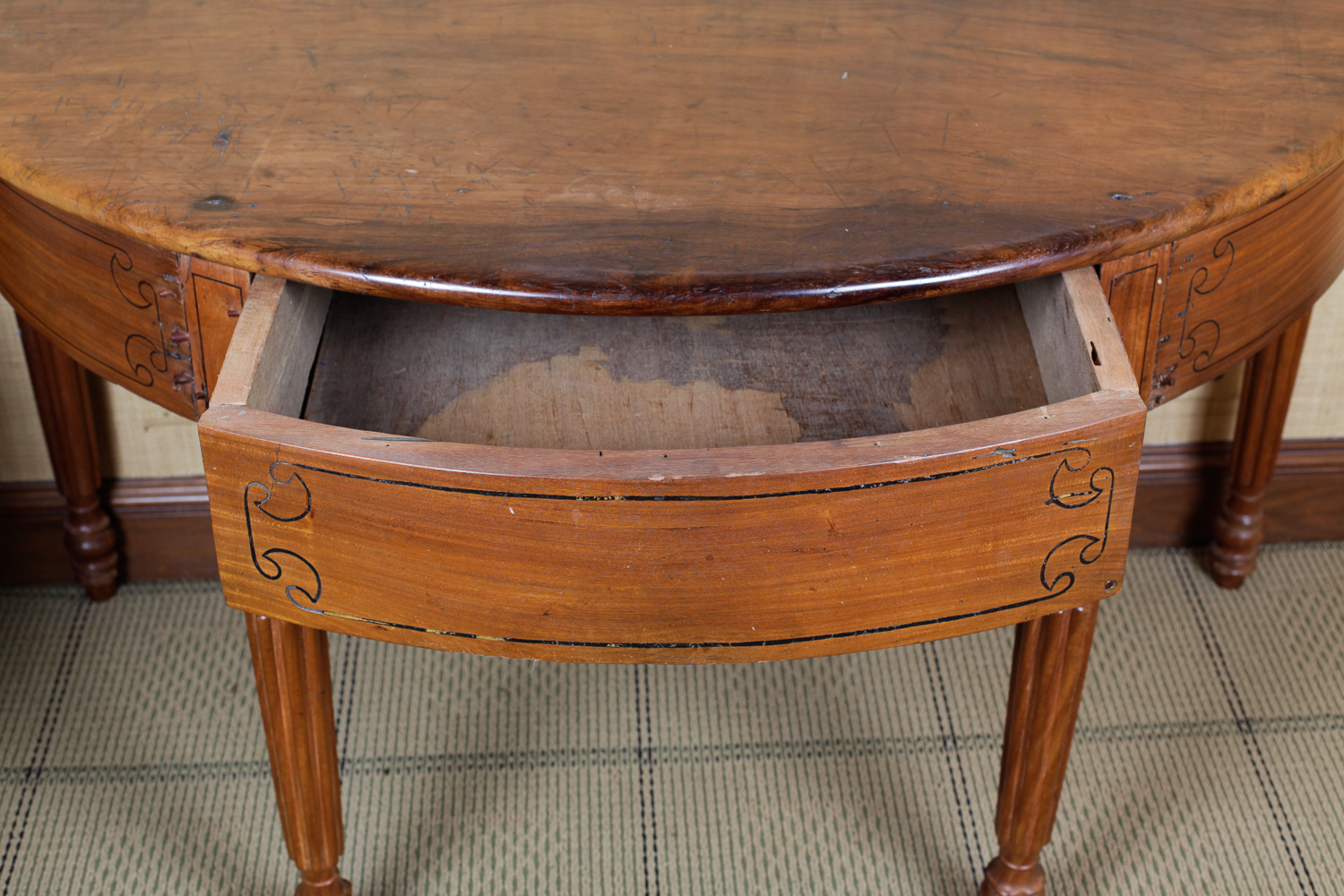 Pair of Antique Demilune Tables | EBTH
