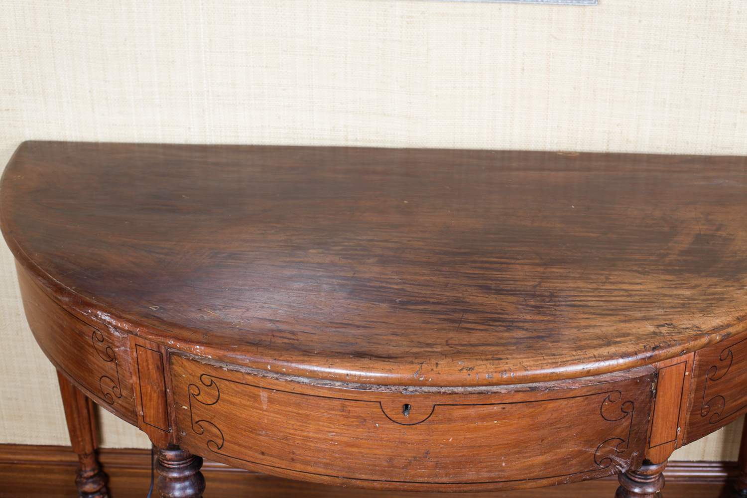 Pair of Antique Demilune Tables | Everything But The House