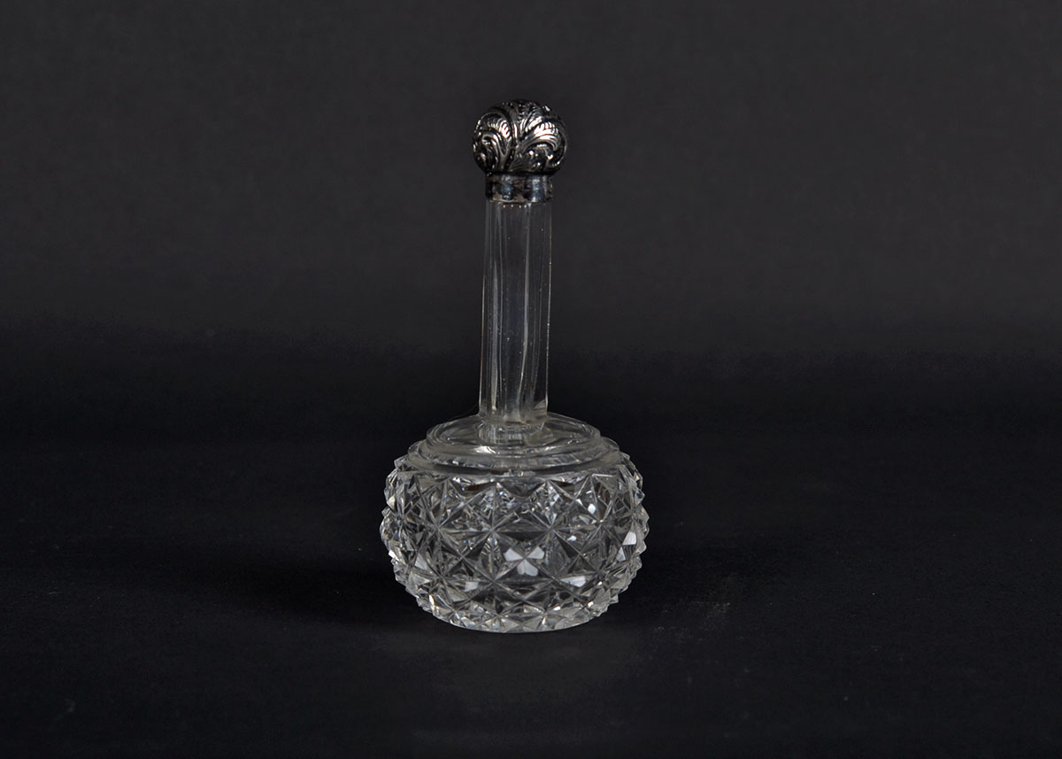 Charles May Victorian Cut Glass and Silver Perfume Bottle | EBTH