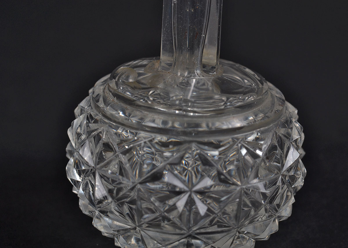 Charles May Victorian Cut Glass and Silver Perfume Bottle | EBTH