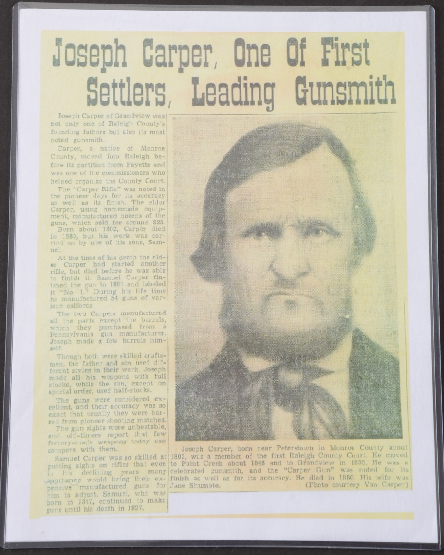 Rare Samuel Carper Signed and Numbered Half Stock Rifle | EBTH