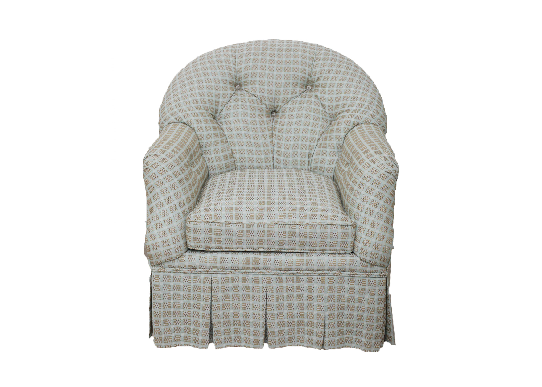 Harden Furniture Tufted Barrel Chair | EBTH