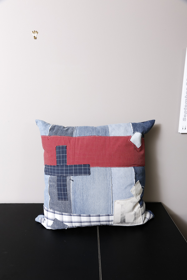 Three Design Legacy Down Denim Pillows | EBTH