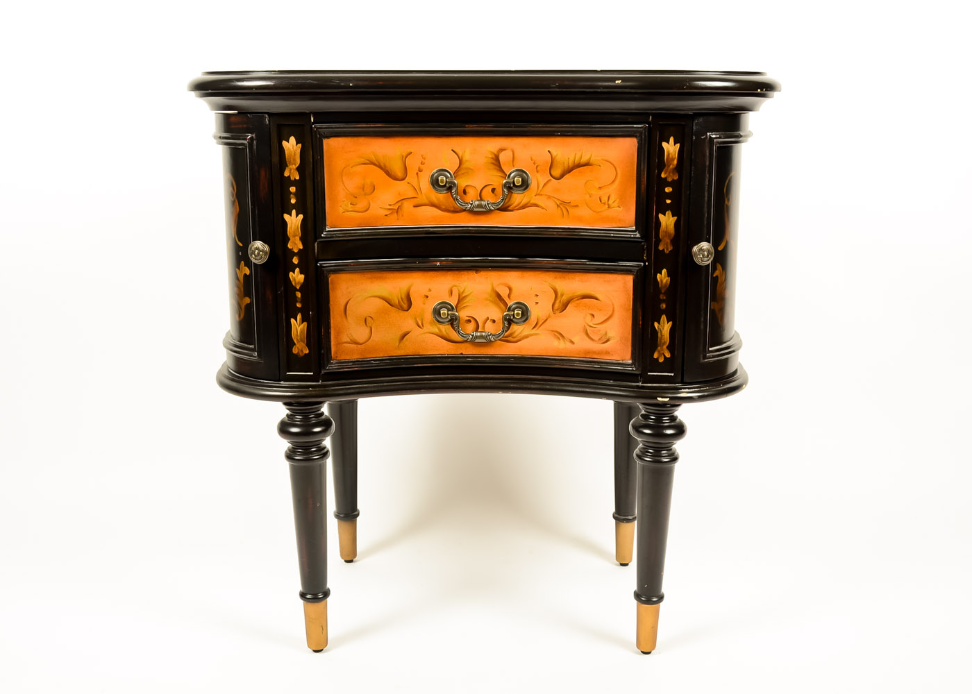 Hand-Painted Black Lacquer Entryway Table | Everything But The House