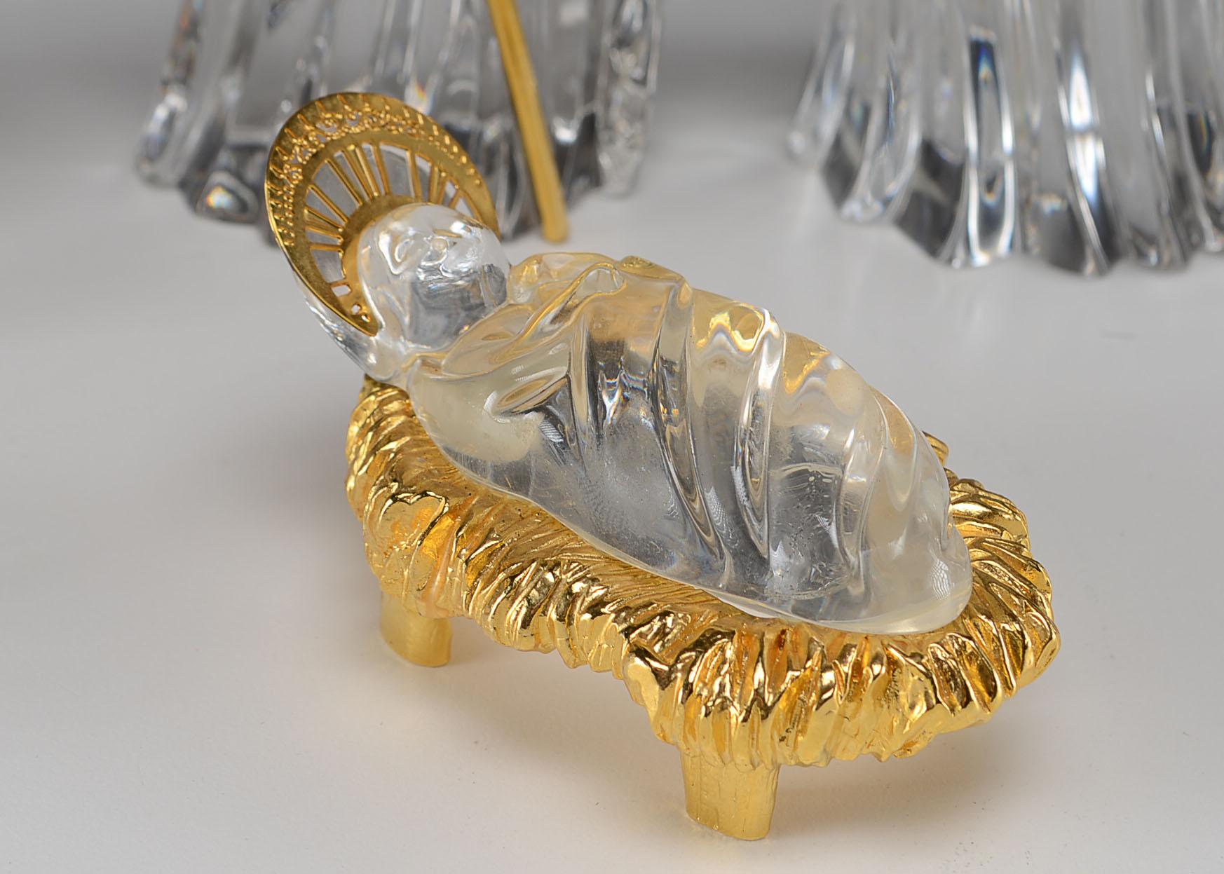 Lead Crystal Figurine Nativity Group From Gorham | EBTH