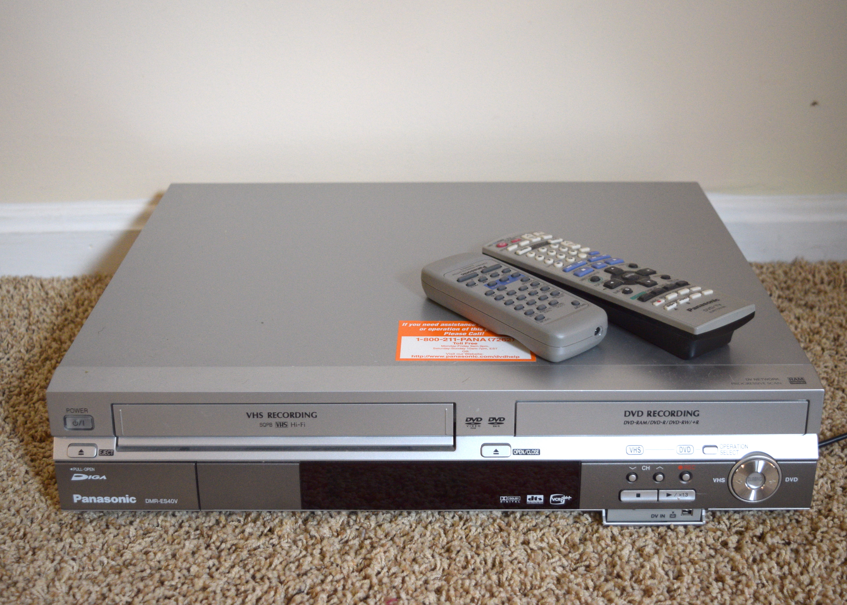 Panasonic VHS DVD Combo | EBTH