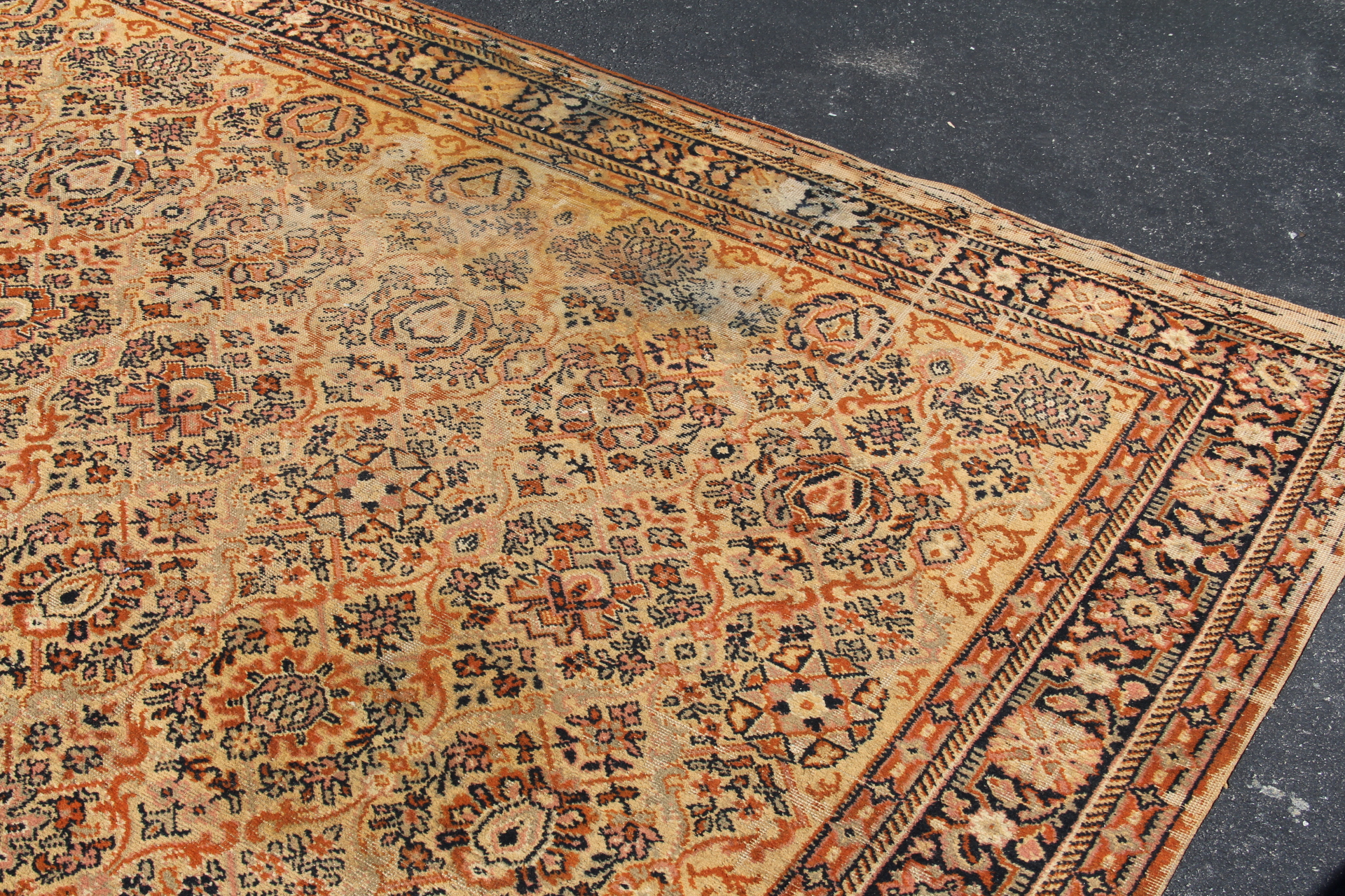 Antique Machine Woven Rug | EBTH