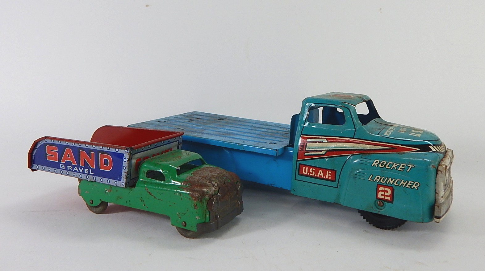 Two Vintage Toy Trucks - Marx | EBTH