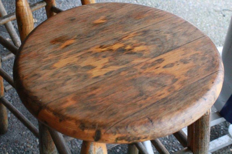 Red Bull Bar Table with Four Wooden Stools | EBTH