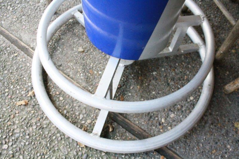 Red Bull Bar Table with Four Wooden Stools | EBTH