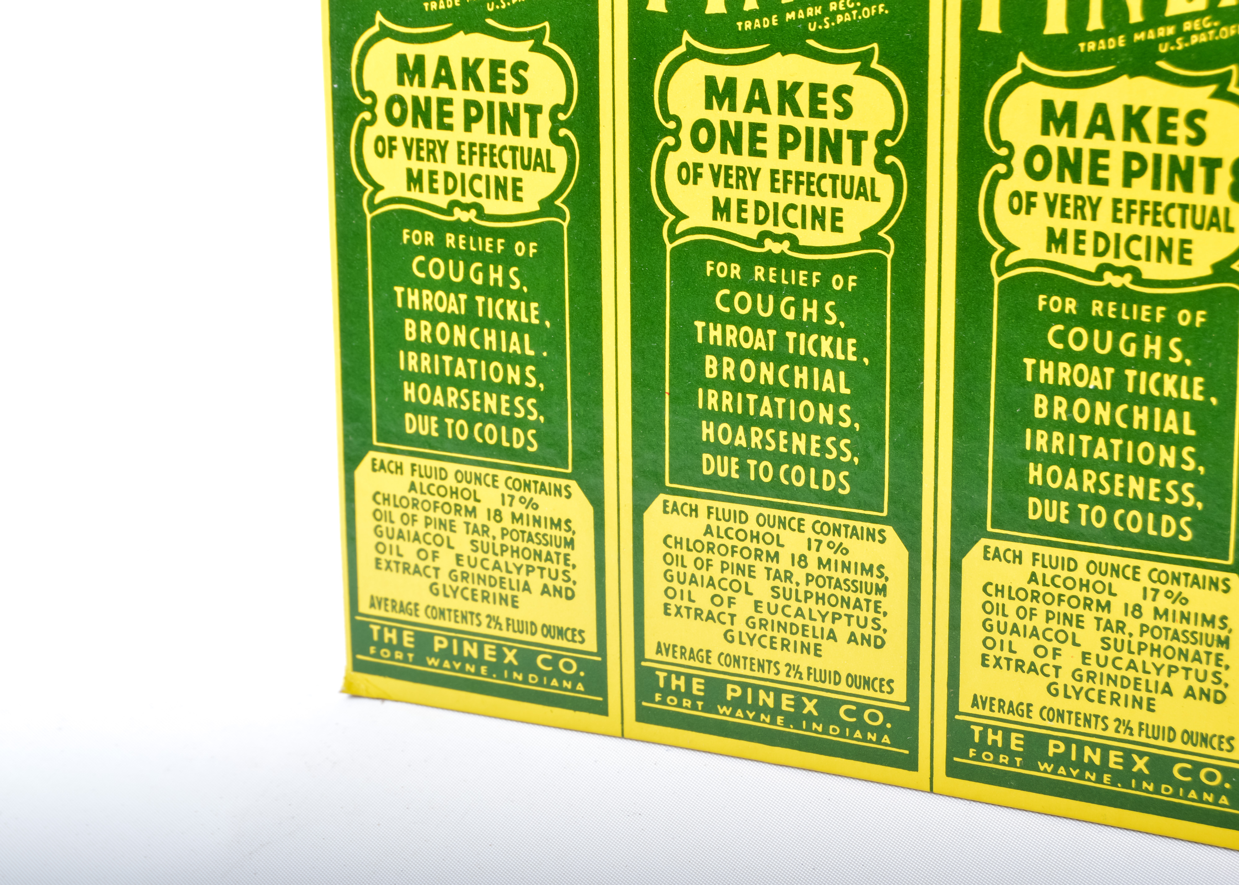 Vintage Pinex Cough Syrup Countertop Advertisement | EBTH