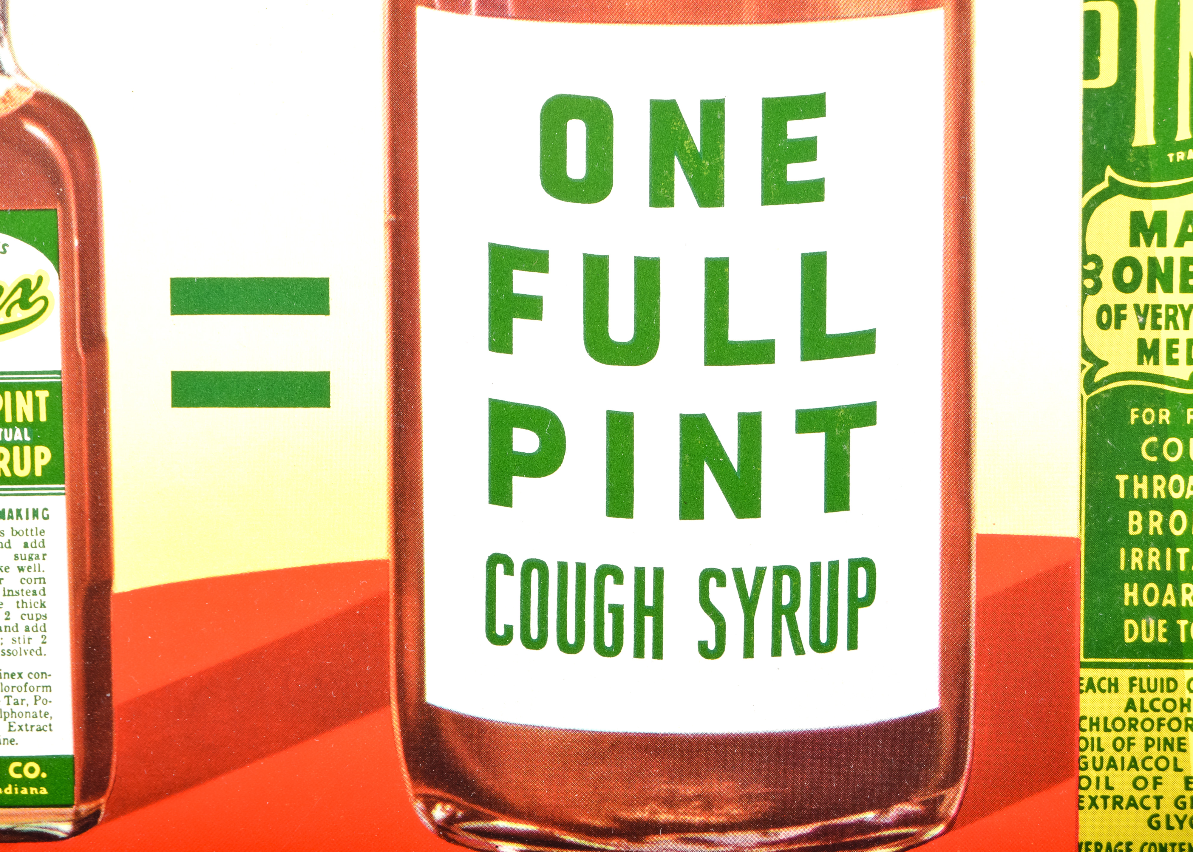 Vintage Pinex Cough Syrup Countertop Advertisement | EBTH