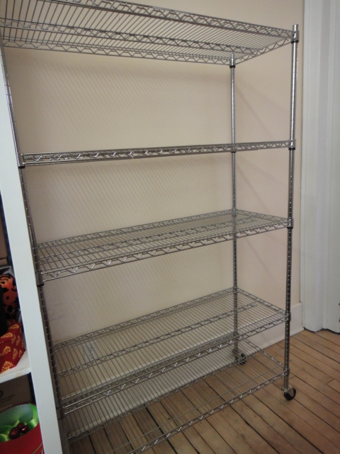 NSF Shelftec System Food Safe Shelving Rack on Wheels | EBTH