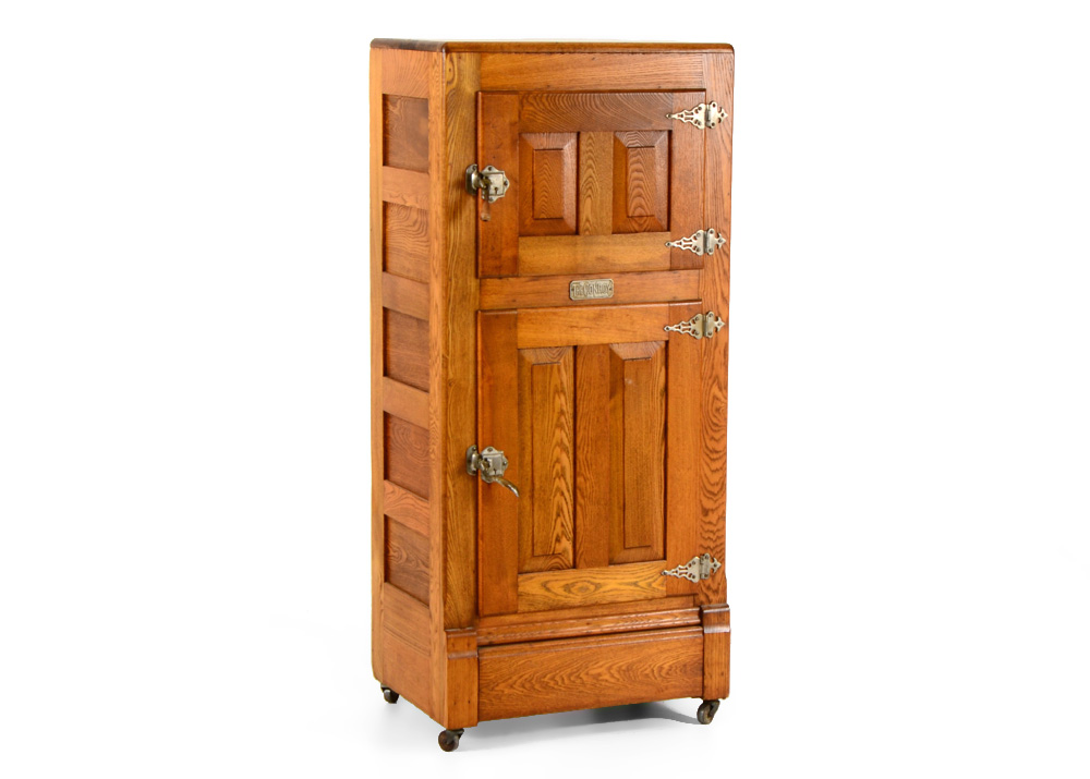 Circa 1900s The Conroy Oak Ice Chest | EBTH
