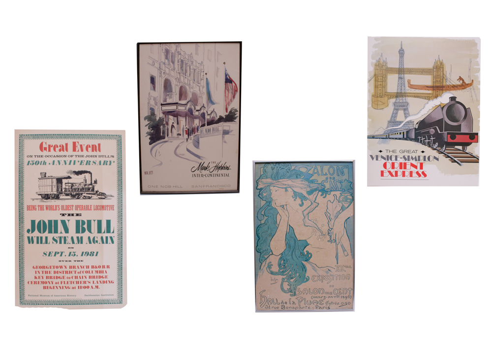 Vintage Poster Assortment Including Mucha and Trains | EBTH