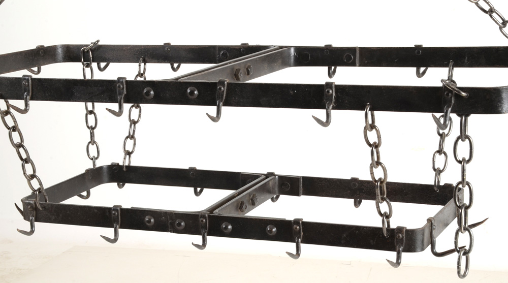 Wrought Iron Two Tier Pot Rack | EBTH