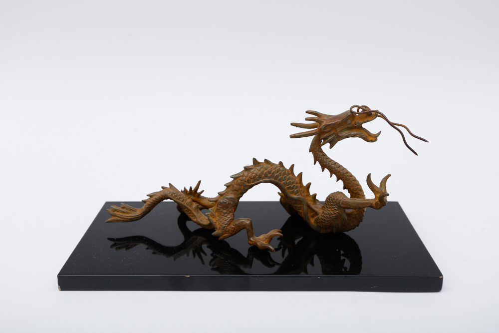 Fine Objet D'Art Dragon in Cast Bronze | Everything But The House